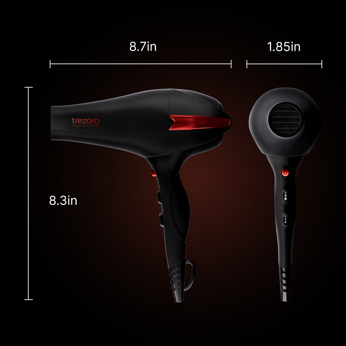 Trezoro Professional Ionic Hair Dryer